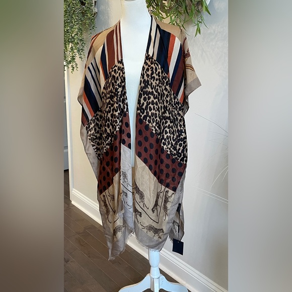 Do everything in love | Tops | Nwt Womens Print Duster Kimono In Animal ...